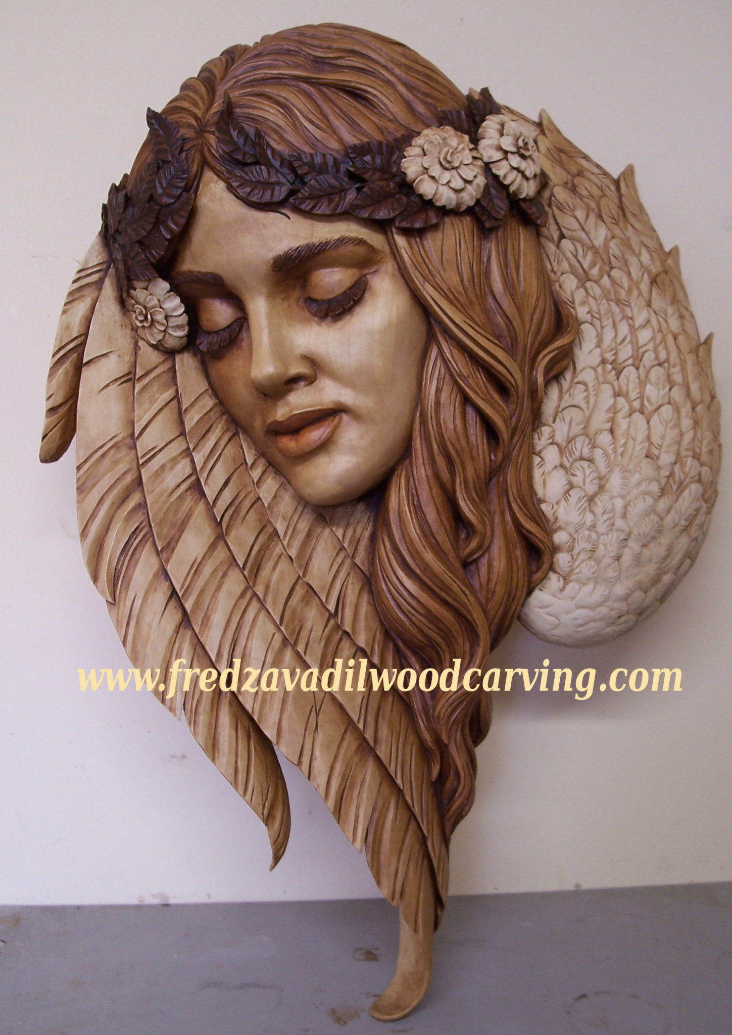 Angel, Relief wood carving, Fred Zavadil | Custom Wood Carving and ...